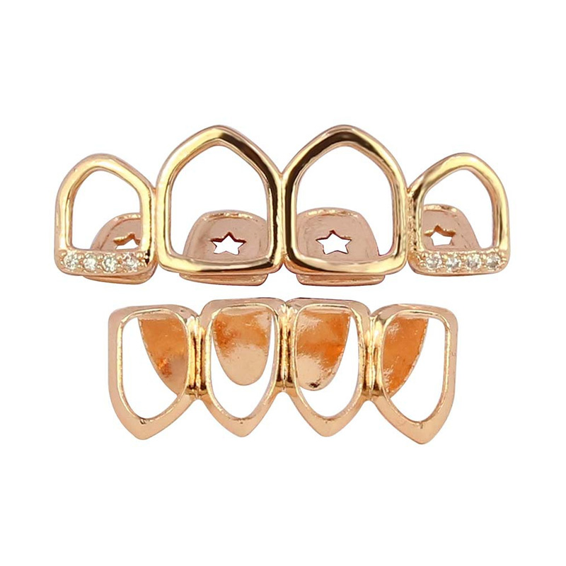 Exclusive discounts for Grill Set Gold Color Plated Four Full Open Face ...
