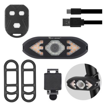 Smart Bike Wireless Remote Turn Signal Lights Bicycle LED Taillight ...