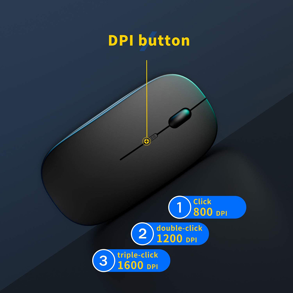 Best price for Wireless Rechargeable Mouse for Laptop Computer PC, Slim ...