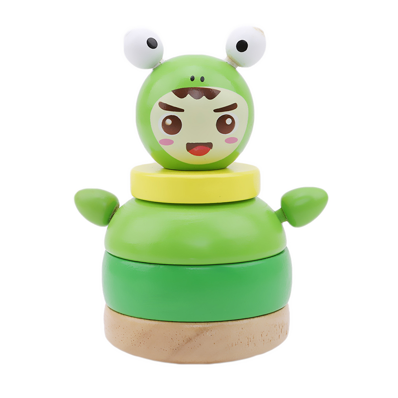 Best price for Baby Cartoon Wooden Educational Block Tumbler Doll Roly ...
