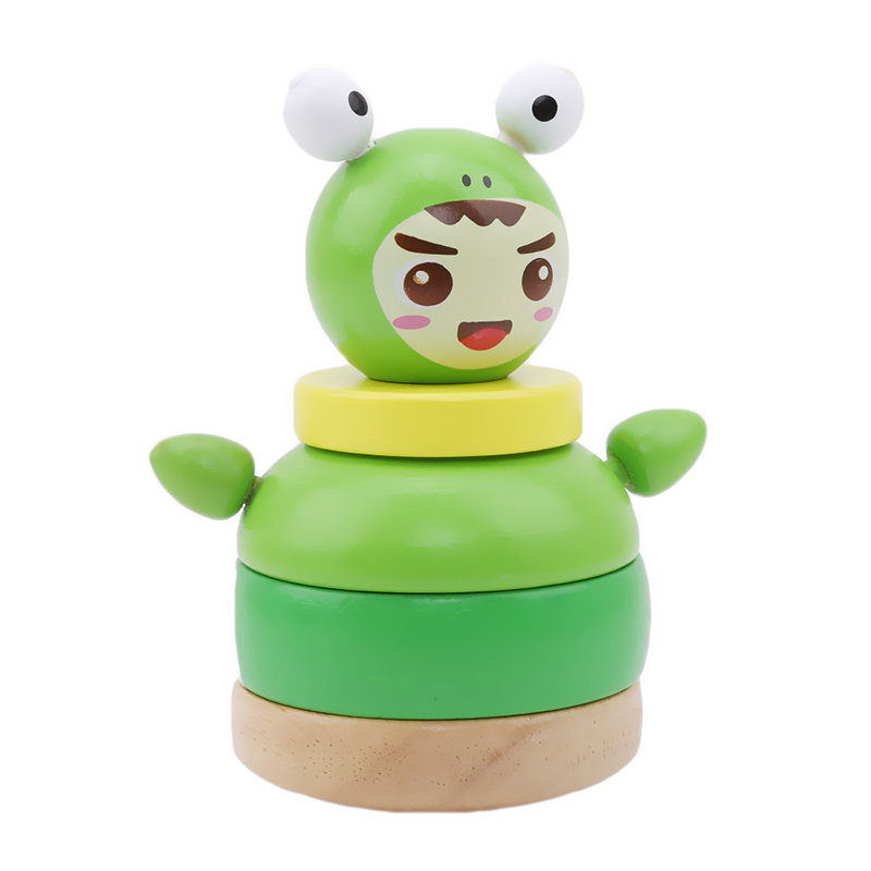 Best price for Baby Cartoon Wooden Educational Block Tumbler Doll Roly ...