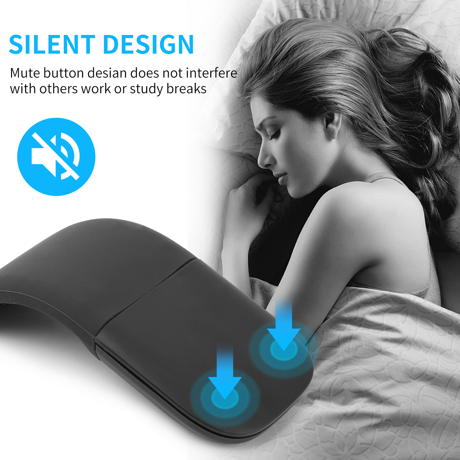 Best price for Bluetooth 4.0 Folding Wireless Mouse Arc Touch Roller ...