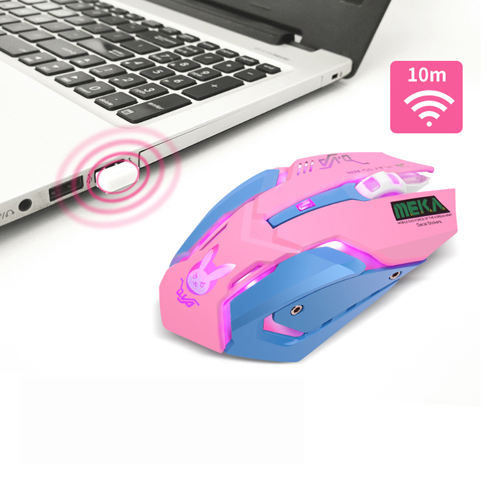 Best price for Pink Wireless Computer Gaming Mouse Rechargeable Optical ...