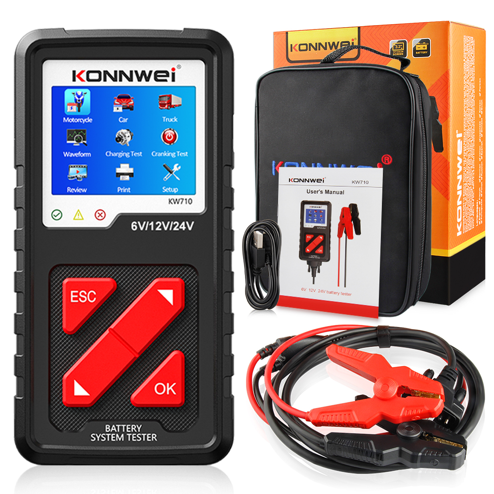 Best price for KW710 Motorcycle Car Truck Battery Tester 6V 12V 24V ...