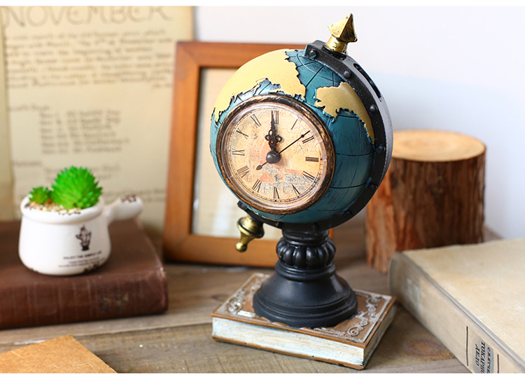 Best price for American Retro Globe Vintage Alarm Clock European Home ...