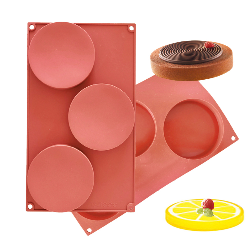 Best price for New 3 Cavity Cylinder Silicone Cake Mold Cookies 3D DIY ...