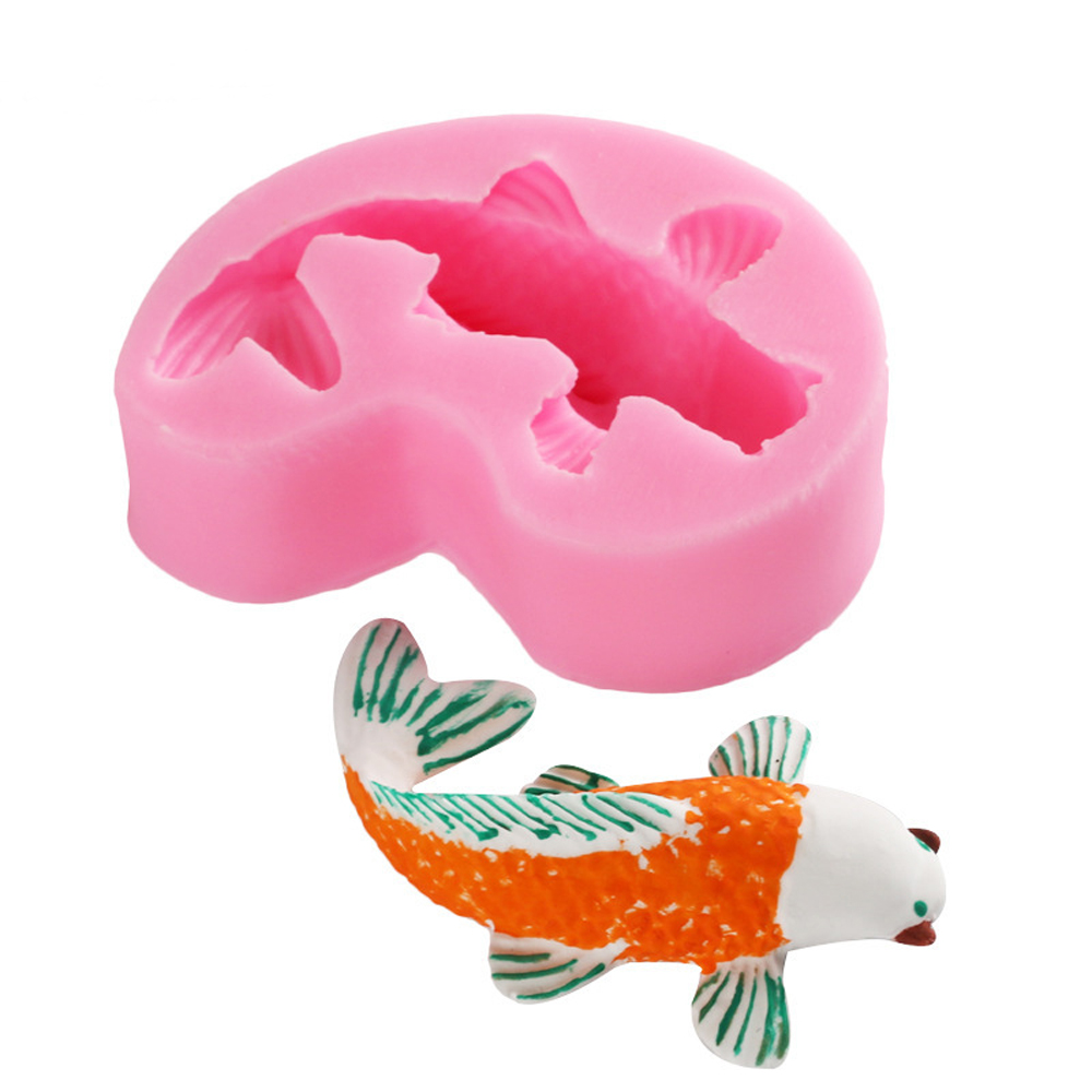 Best price for 3D DIY Silicone Fish Shape Cake Mould Carp Fondant Mold ...