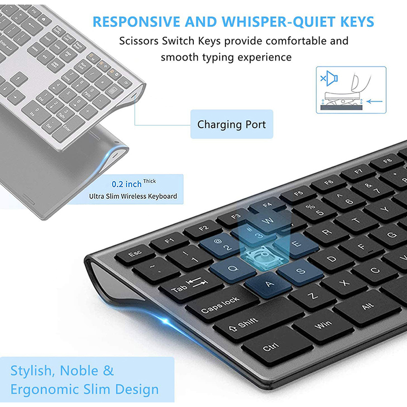 Black Friday Discounts for Rechargeable 2.4G Wireless Keyboard Ultra ...