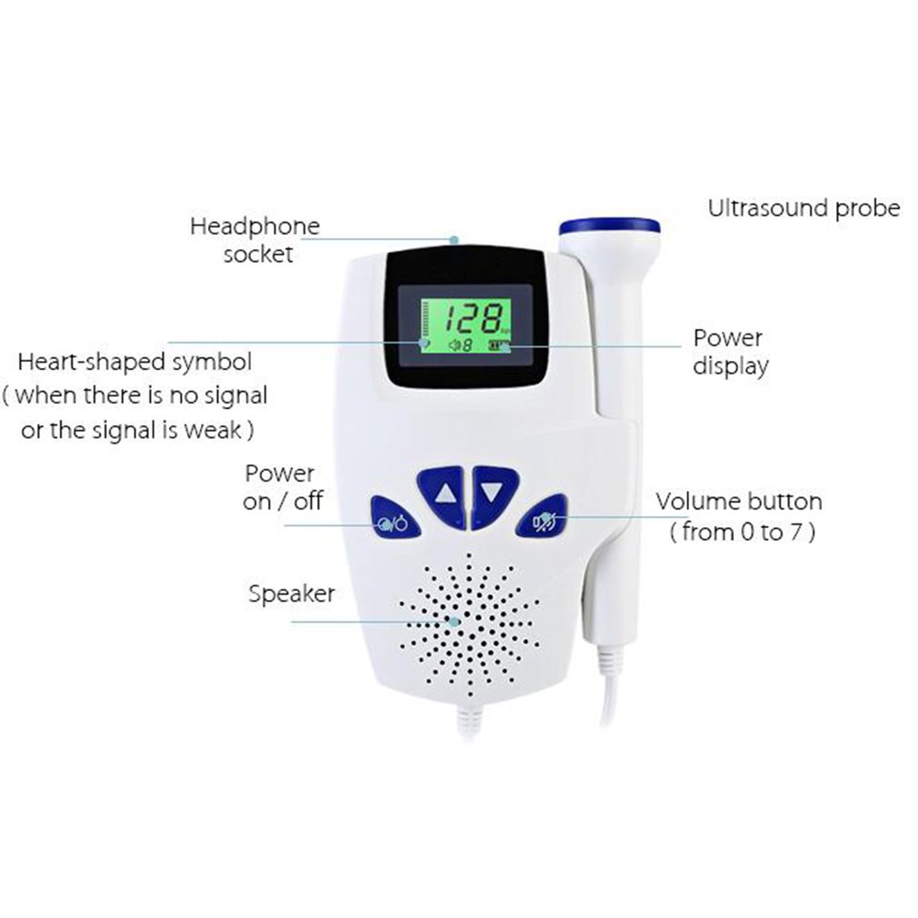 Best price for Household Doppler Fetal Portable Pregnant Baby Heart ...