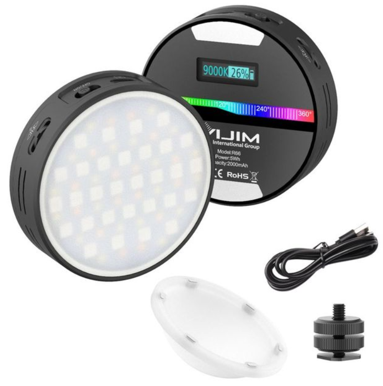 Best price for R66 Mini RGB LED Video Light For DSLR Camera Smartphone ...