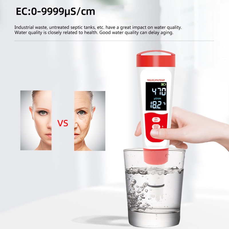 Best price for 4 In 1 PH Meter Sensor PH TDS EC Temperature Meter ...