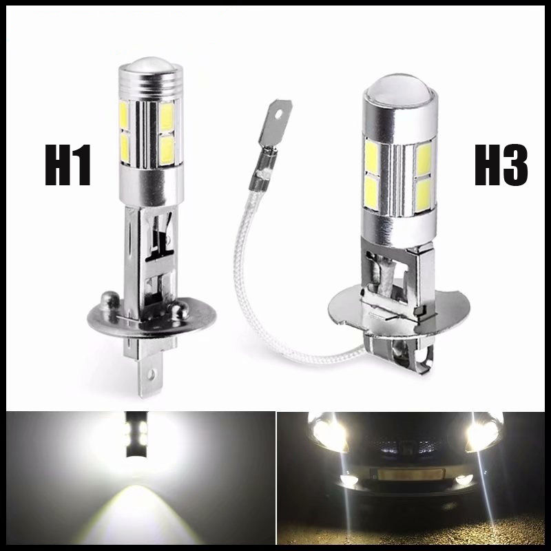 Best price for 2Pc H1 H3 LED Bulbs 6000K White Super Bright High Power ...
