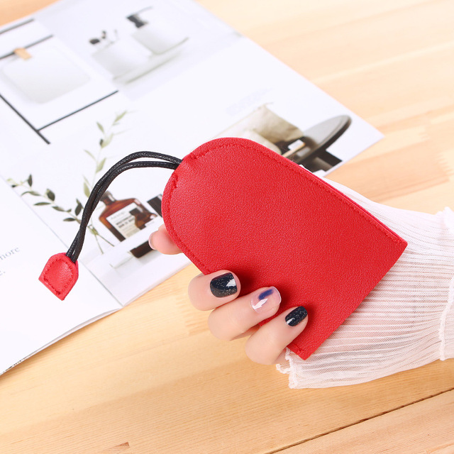 Best price for New Fashion Car Key Bag Leather Solid Color Cartoon Cute ...