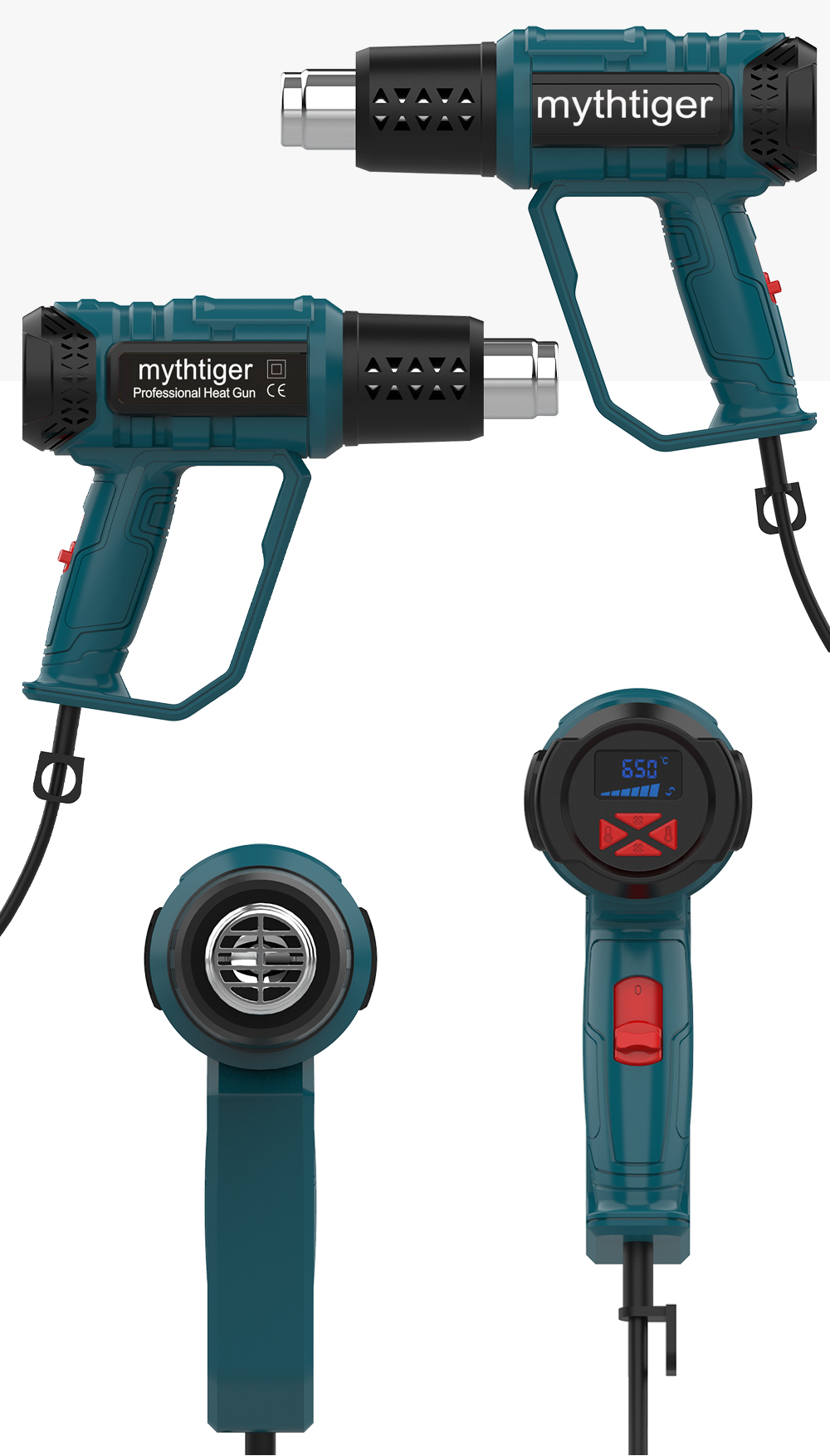 Best price for Industrial Hair dryer Heat Gun 2000W Hot Air Gun Air ...