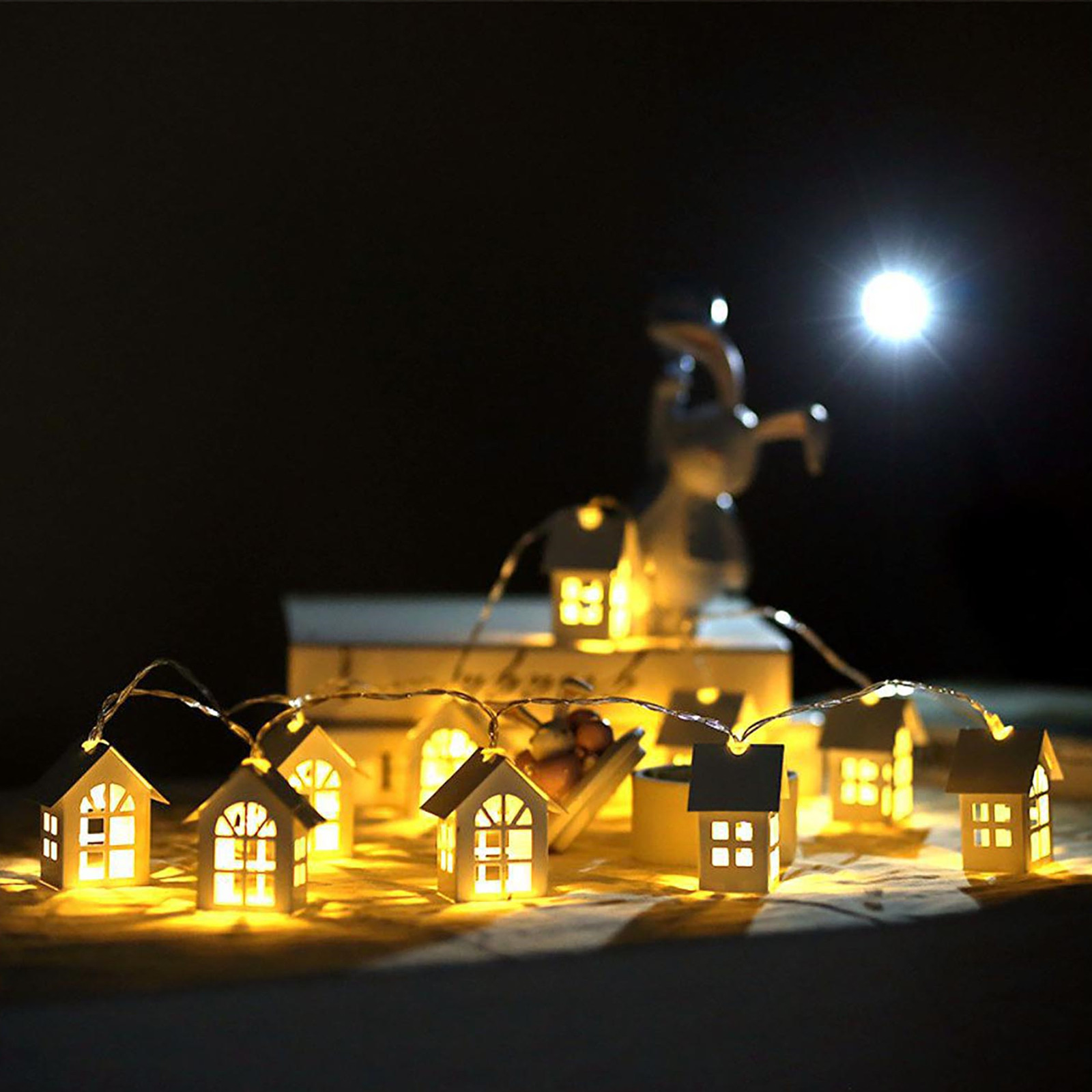 Best price for 1m 10LED Holiday Light Wooden House String Lights ...