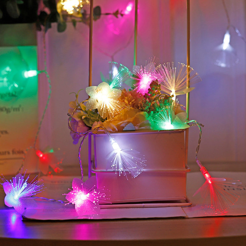 Best price for 1.5M 10Led Garland Fiber Optic Flower String Light ...