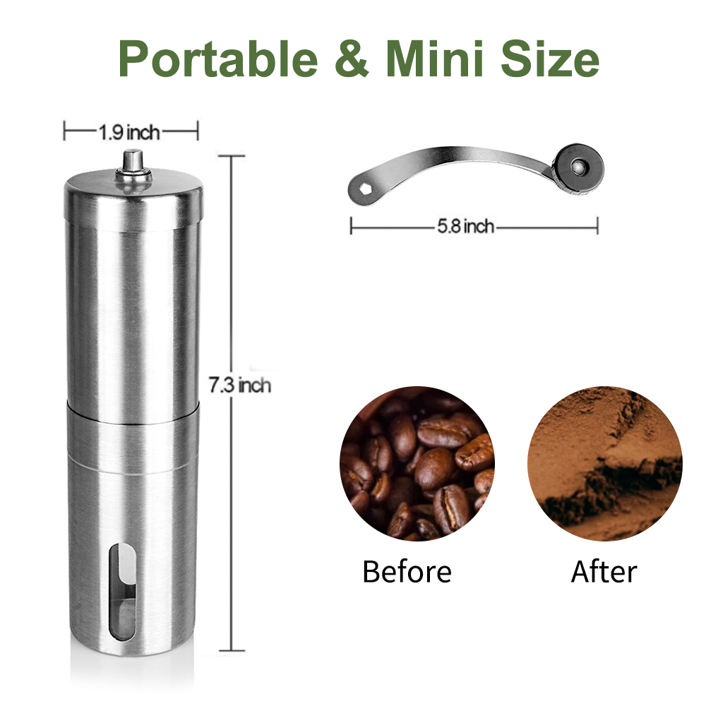 Best price for manual coffee grinder Mini Stainless Steel Hand Handmade ...