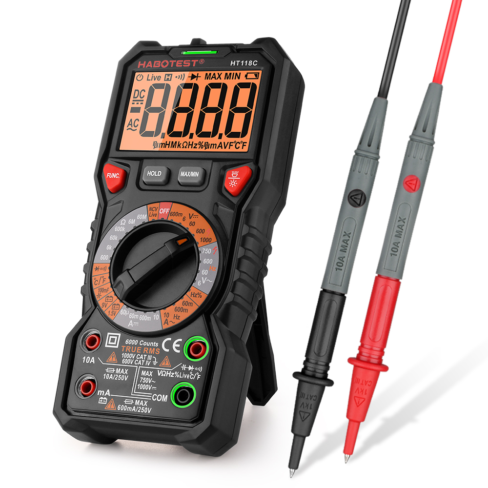 Best price for HT118C Digital Multimeter True RMS AC DC Ampere Voltage ...