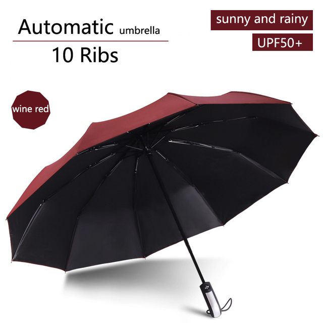 Best price for Fully Automatic UV Umbrella Sunscreen Anti-UV Sun Umbrella Three-fold 8 Ribs 10 ...