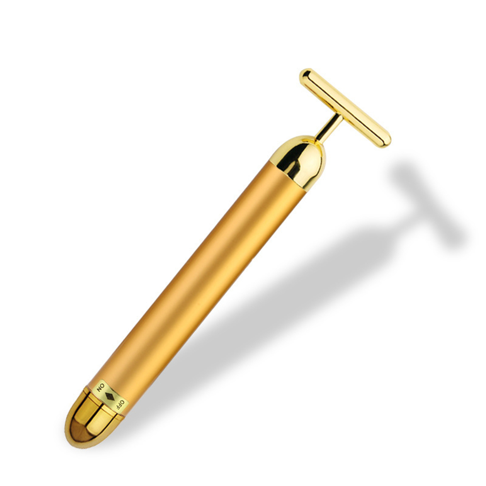 Best price for 24K Gold Electric Facial Roller Beauty Bar Vibrating ...