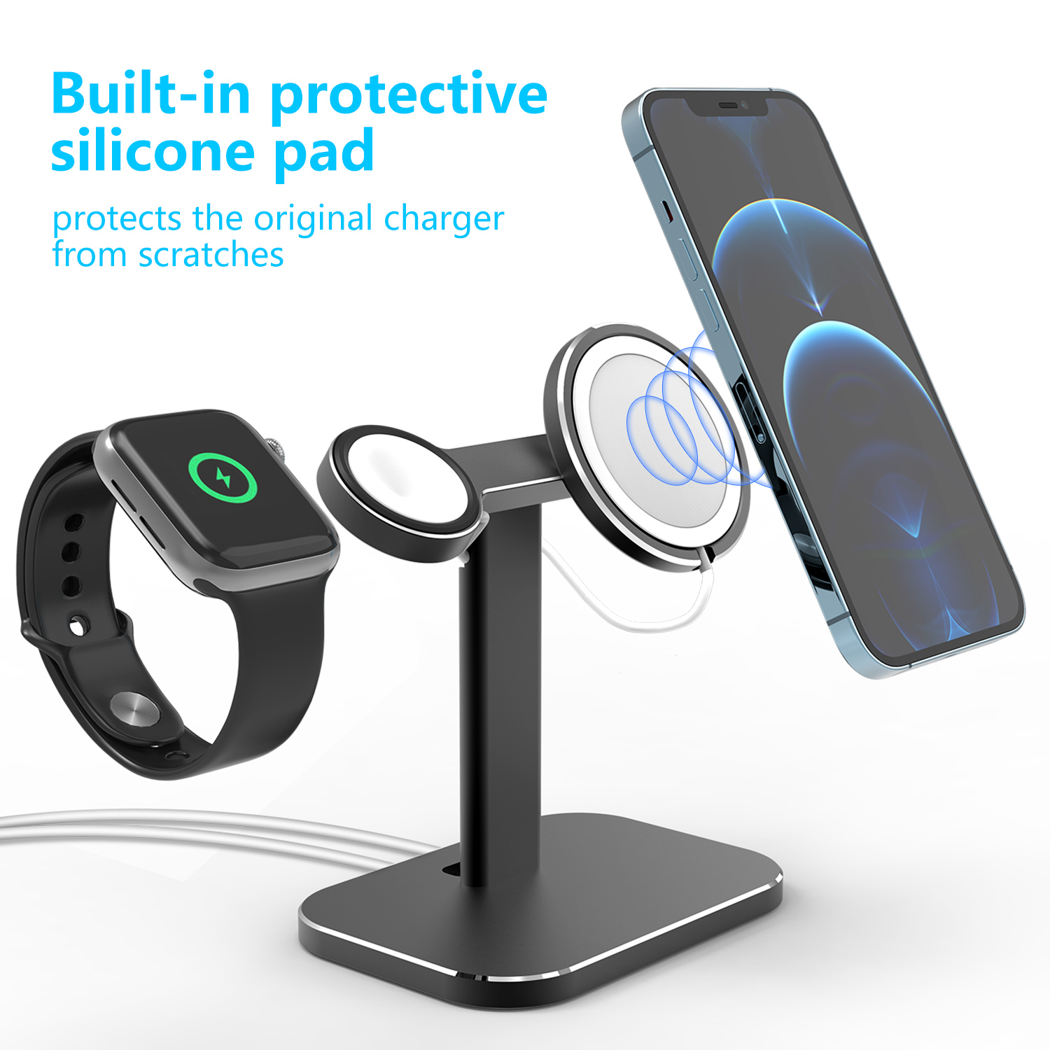 Best price for Dual Device Adjustable Stand Wireless Charging 2 In 1 ...