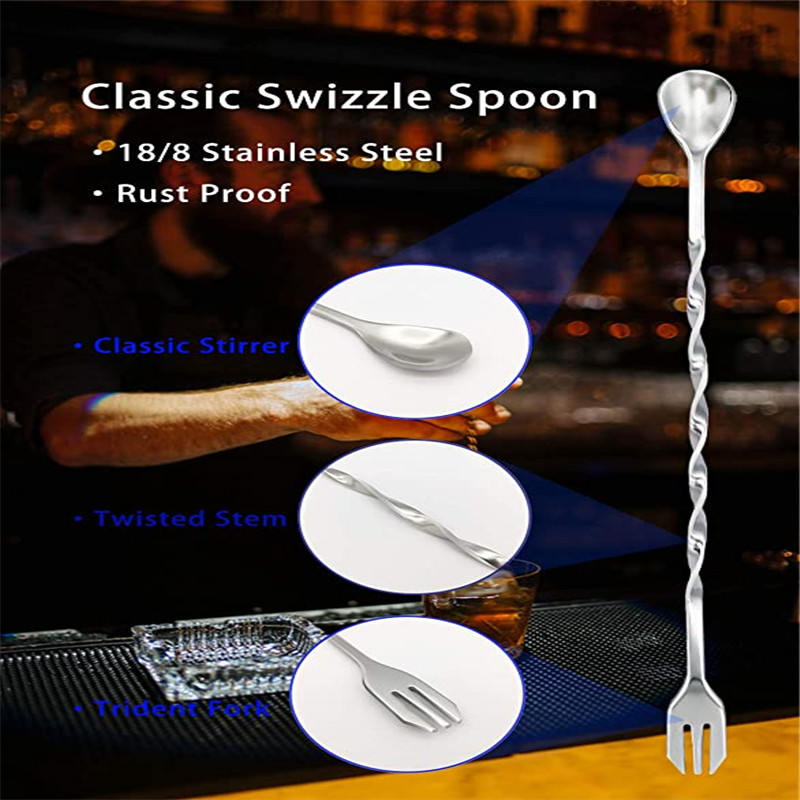 Best price for 8 Inch Cocktail Muddler and Mixing Spoon, Stainless ...