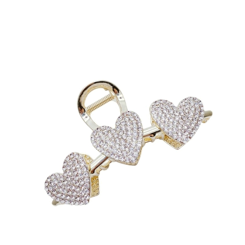 Best price for Fashion Love Heart Glittering Rhinestone Hair Grip Hair ...