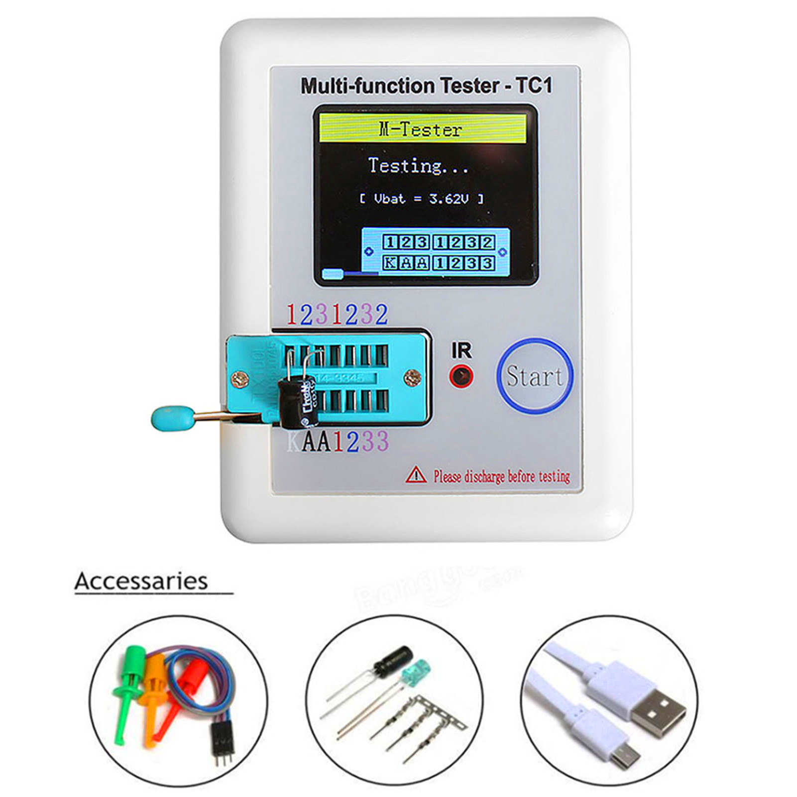 Best price for LCR-TC1 1.8" TFT LCD Display Multimeter Transistor ...