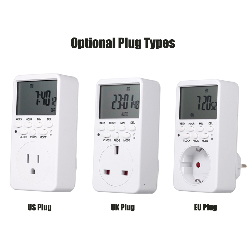 Best price for Digital Timer Switch Socket LCD Display Plug-in Programmable Time Switch Energy ...