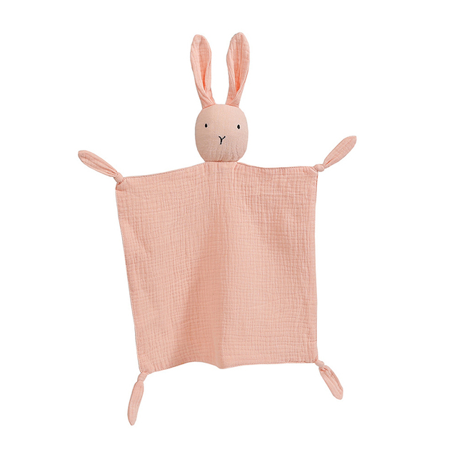 Best price for Soft Cotton Muslin Baby Bib Stuffed Rabbit Doll Newborn ...