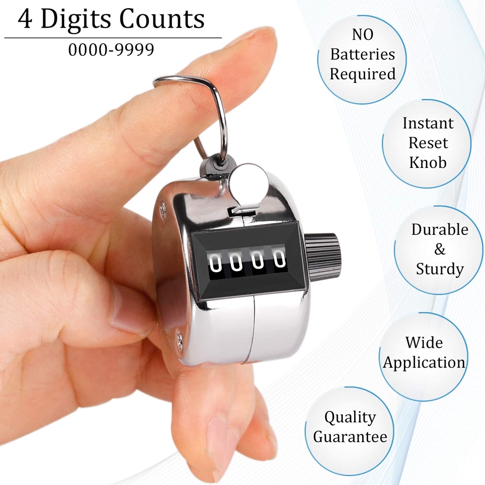 Best price for Mini 4 Digit Number Counters Metal Shell Hand Finger ...