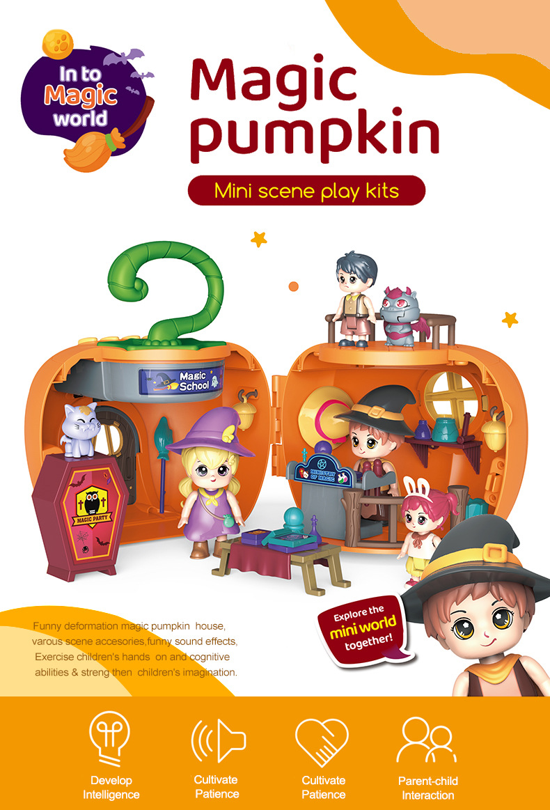 Best price for New Children's Play House Puzzle Scene Toys Pumpkin ...