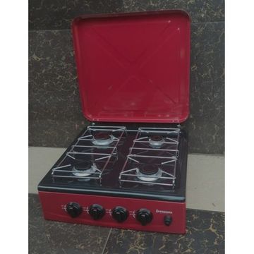 Premier 4 Burner Gas Stove Table Top. Red M